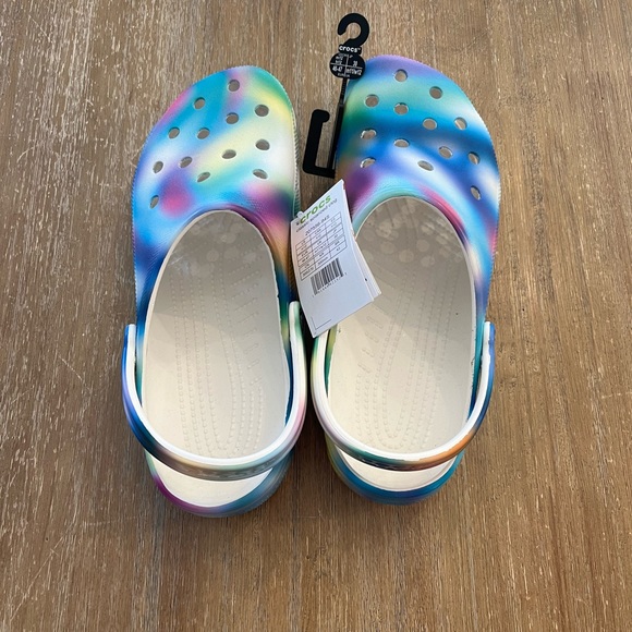 CROCS | Shoes | New Crocs Classic Solar Rainbow Clogs Clog Shoes ...
